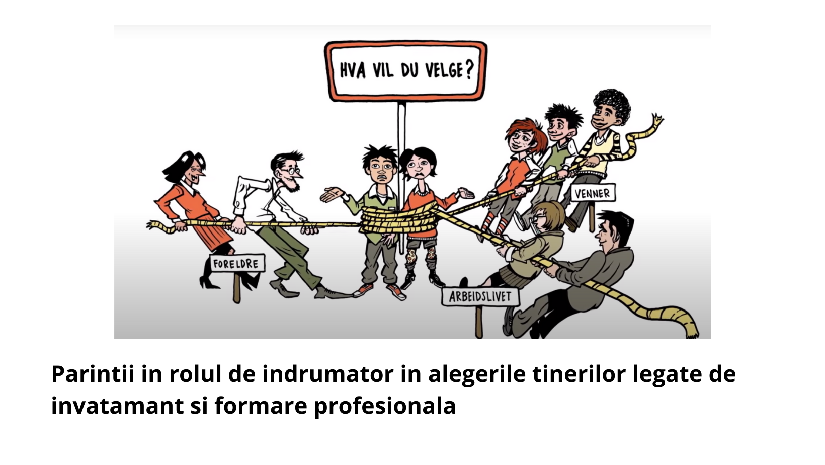 Parintii in rolul de indrumator in alegerile legate de invatamant si ...