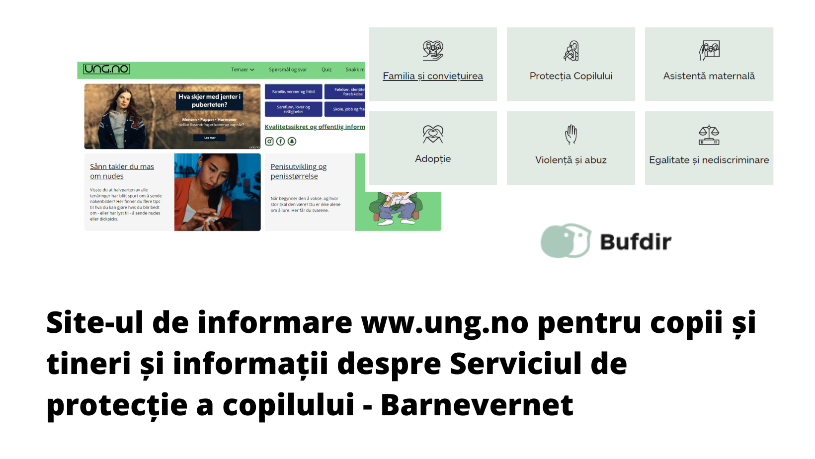 Site-ul de informare ww.ung.no pentru copii și tineri și informații ...